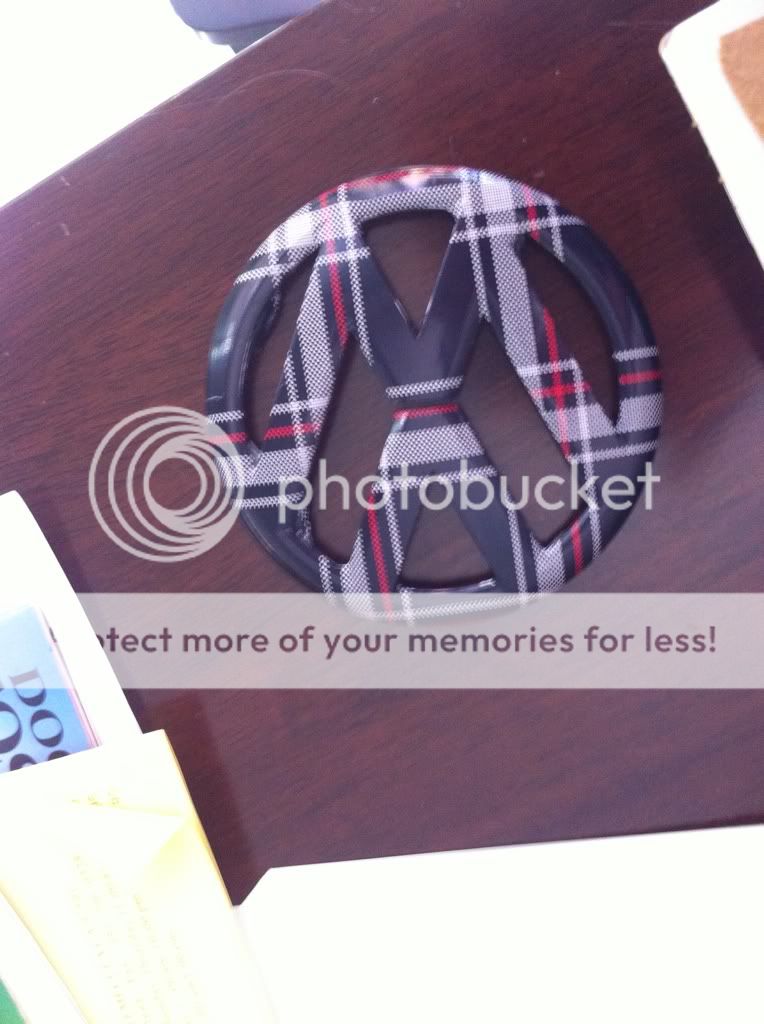 DIY Interlagos Plaid Rear VW Badge | VW GTI MKVI Forum / VW Golf R ...